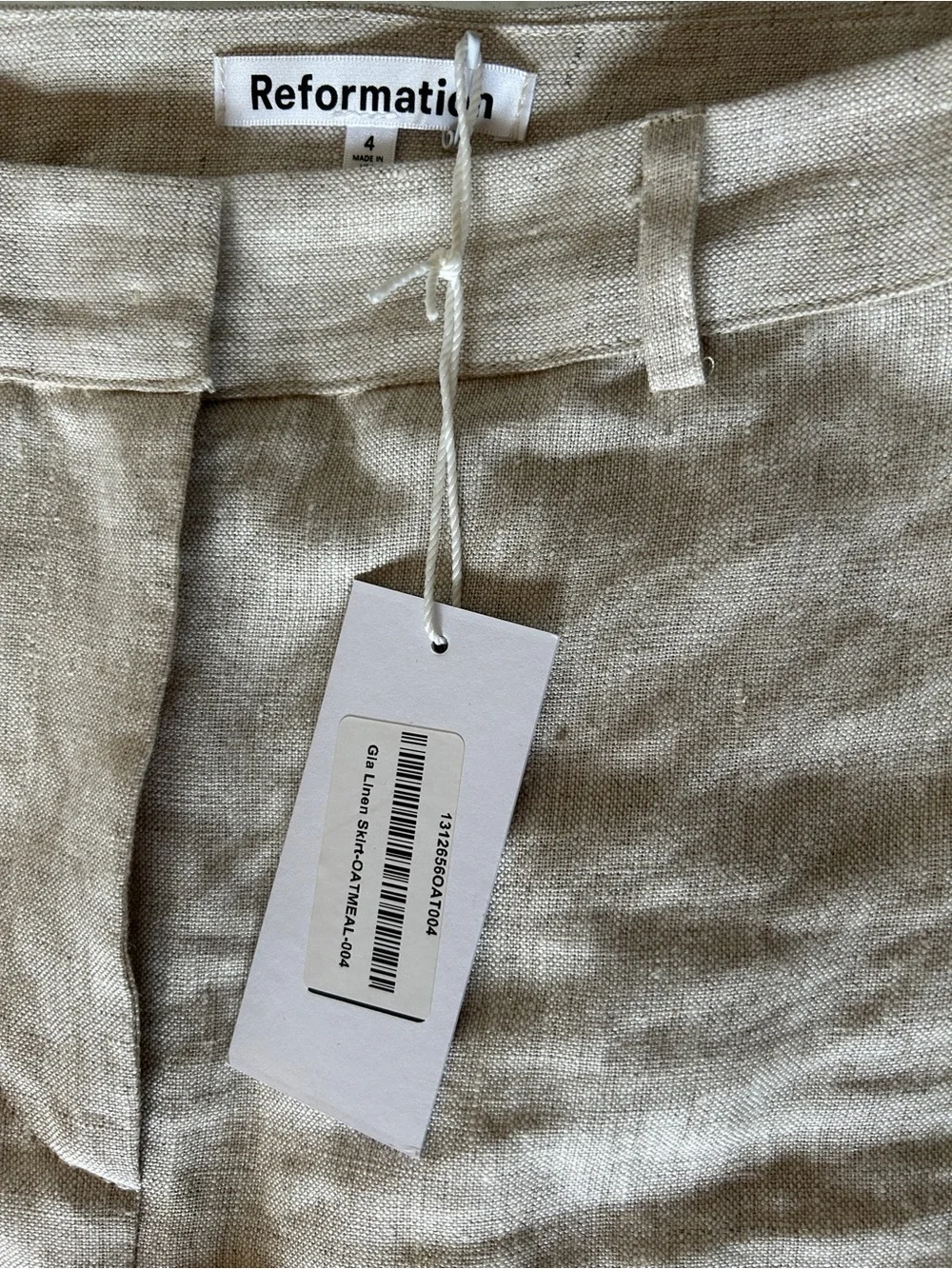 Reformation | Skirts | Reformation Gia Linen Midi Skirt With Back Slit ...
